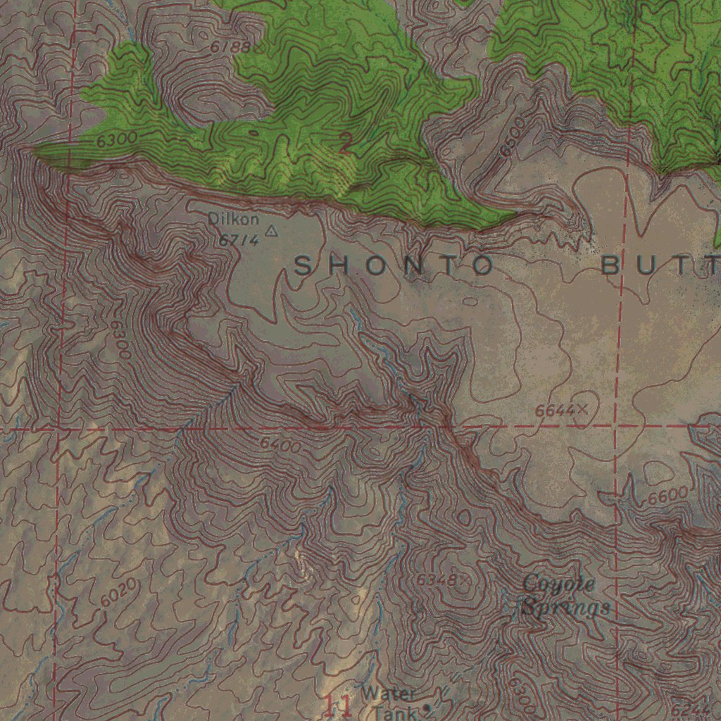 AZ-SHONTO BUTTE: GeoChange 1965-2010 Map by Western Michigan University ...