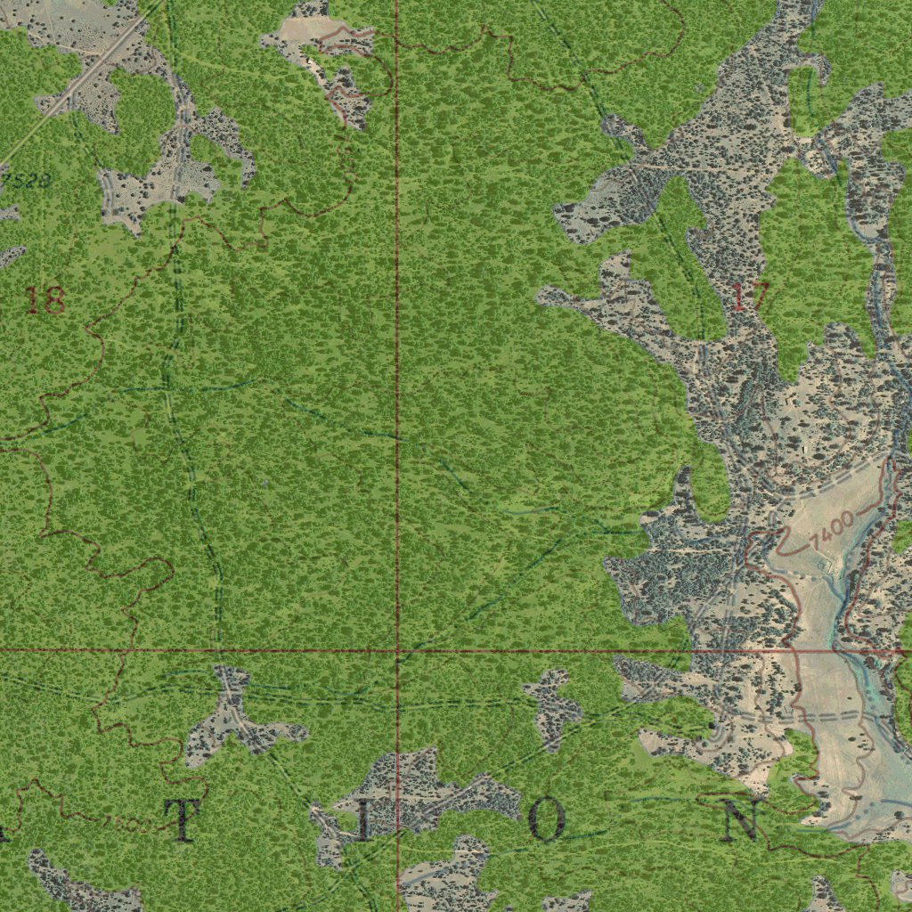 AZ-ANTELOPE LAKE: GeoChange 1969-2010 Map by Western Michigan ...