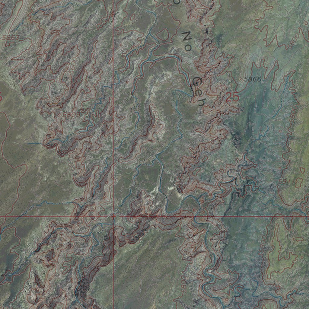 AZ-COAL MINE MESA: GeoChange 1965-2010 Map by Western Michigan ...