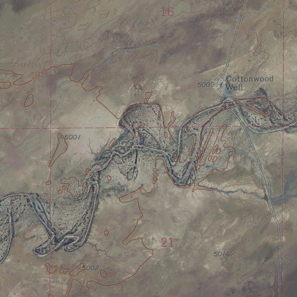 AZ-HUMPY CAMP WELL: GeoChange 1969-2010 Map by Western Michigan ...
