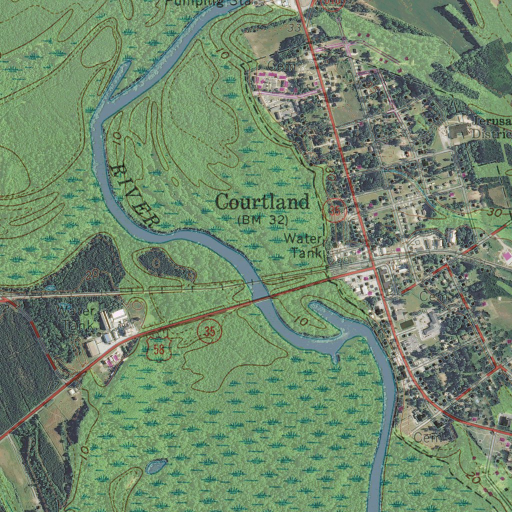 VA-COURTLAND: GeoChange 1962-2012 Map by Western Michigan University ...