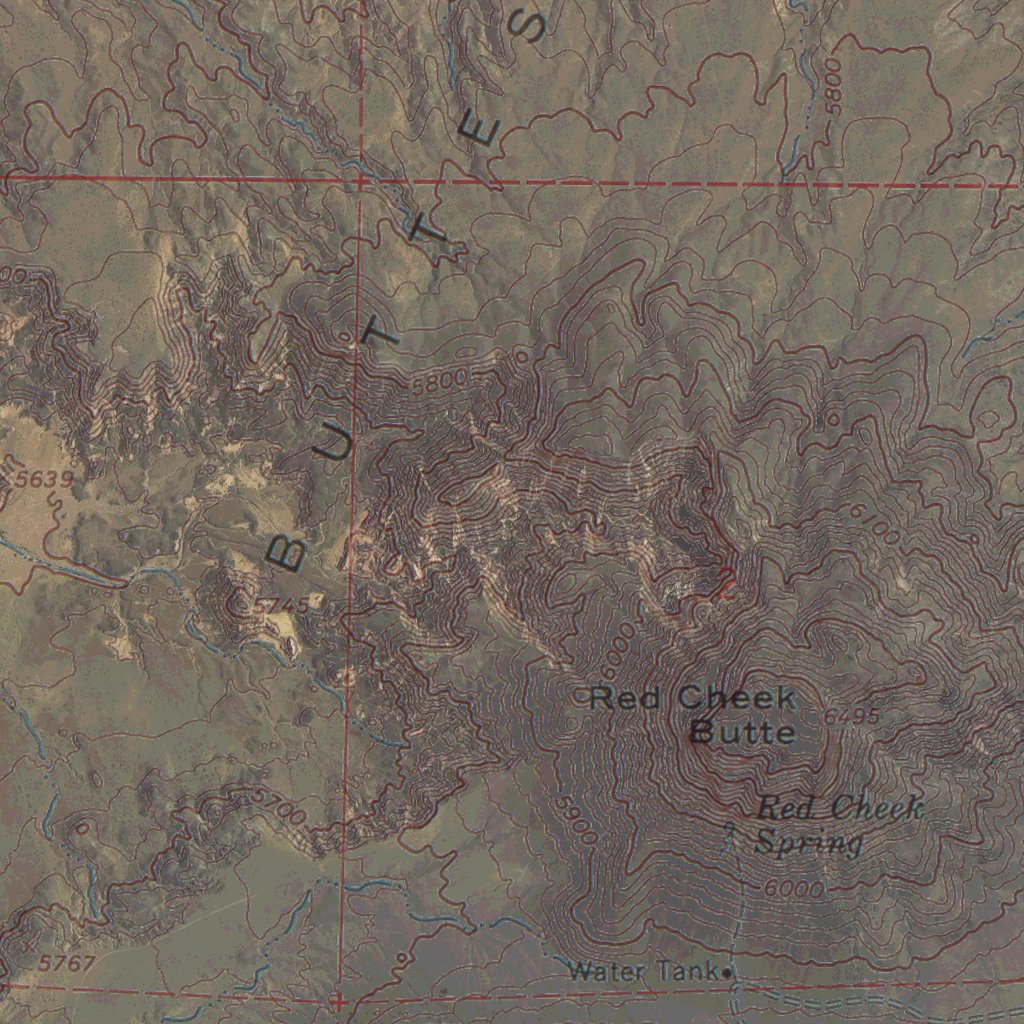 AZ-CHIMNEY BUTTE: GeoChange 1965-2010 Map by Western Michigan ...