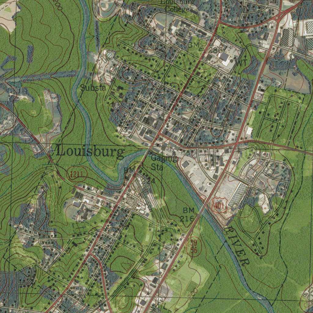 NC-LOUISBURG: GeoChange 1971-2012 Map by Western Michigan University ...