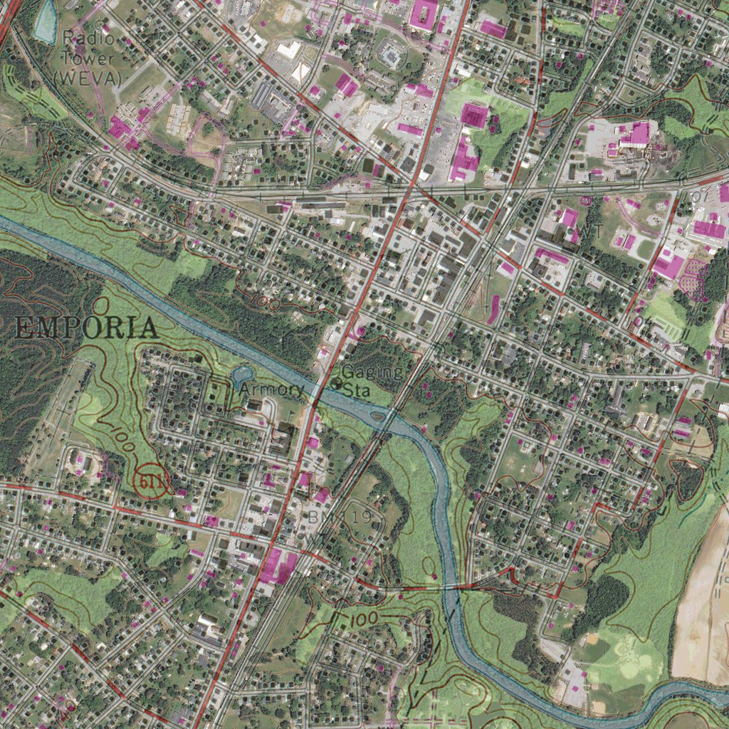VA-EMPORIA: GeoChange 1961-2012 Map by Western Michigan University ...