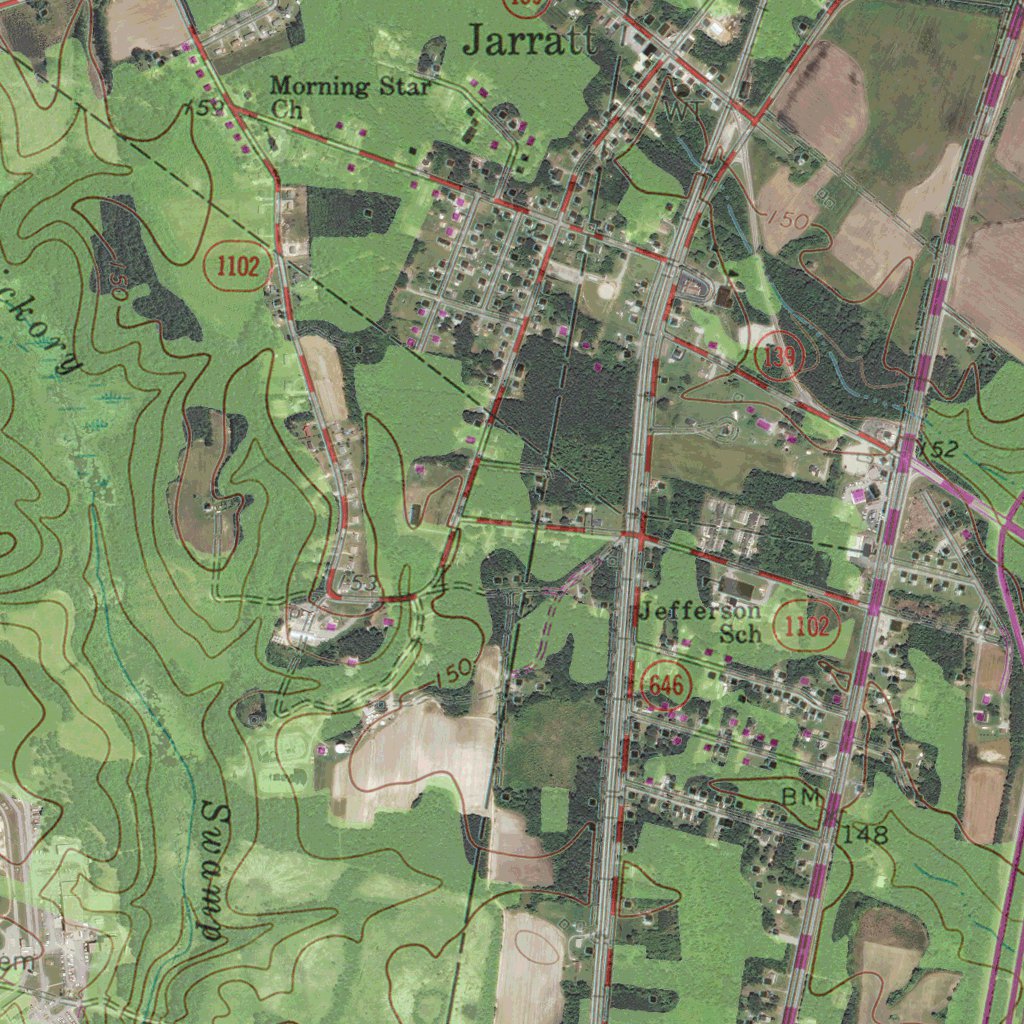 VA-JARRATT: GeoChange 1962-2012 Map by Western Michigan University ...