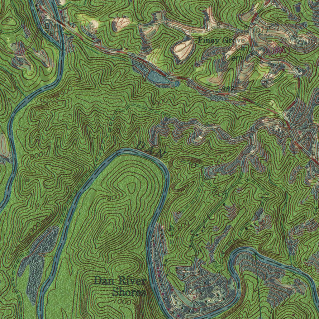 NC-HANGING ROCK: GeoChange 1962-2012 Map by Western Michigan University ...