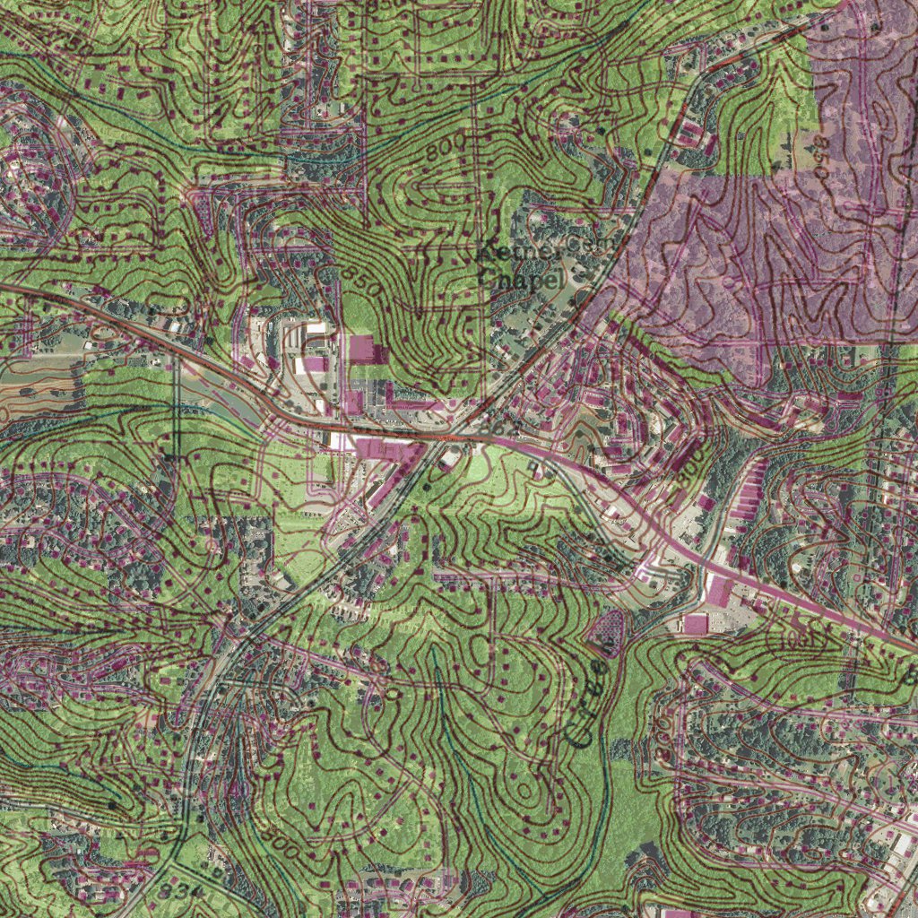NC-WINSTON-SALEM WEST: GeoChange 1948-2012 Map by Western Michigan ...