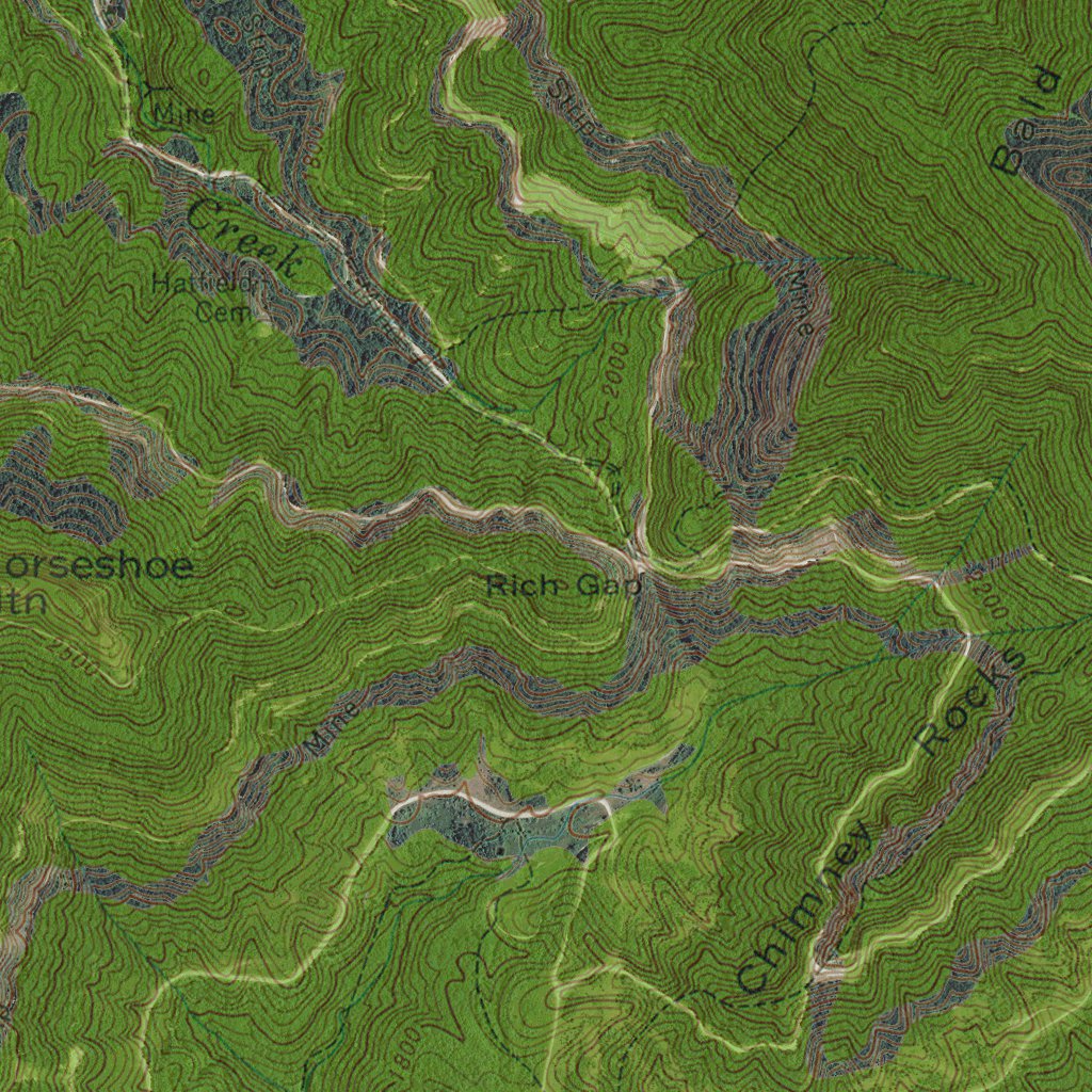 TN-KY-FORK RIDGE: GeoChange 1947-2012 Map by Western Michigan ...