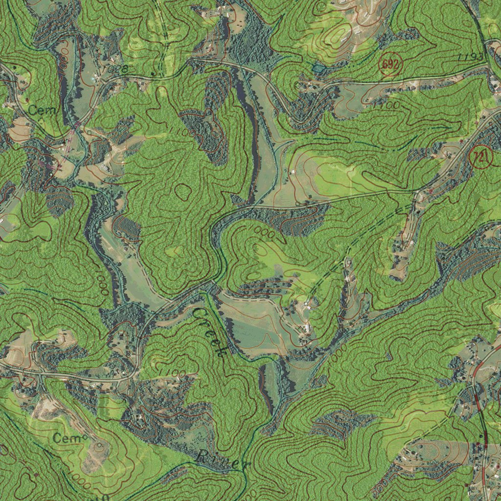 VA-SANVILLE: GeoChange 1964-2012 Map by Western Michigan University ...