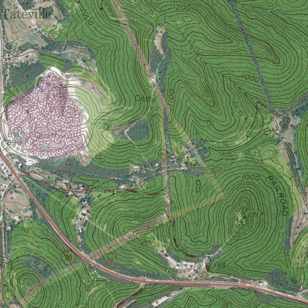 KY-BURNSIDE: GeoChange 1951-2012 Map by Western Michigan University ...