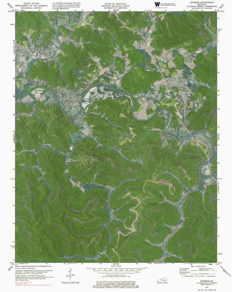 KY-ARTEMUS: GeoChange 1951-2012 Map by Western Michigan University ...