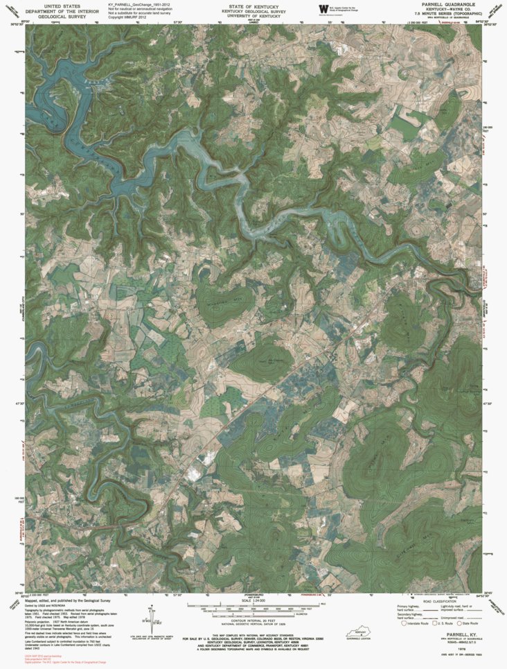 KY-PARNELL: GeoChange 1951-2012 Map by Western Michigan University ...