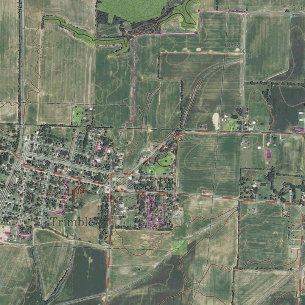 TN-TRIMBLE: GeoChange 1956-2012 Map by Western Michigan University ...