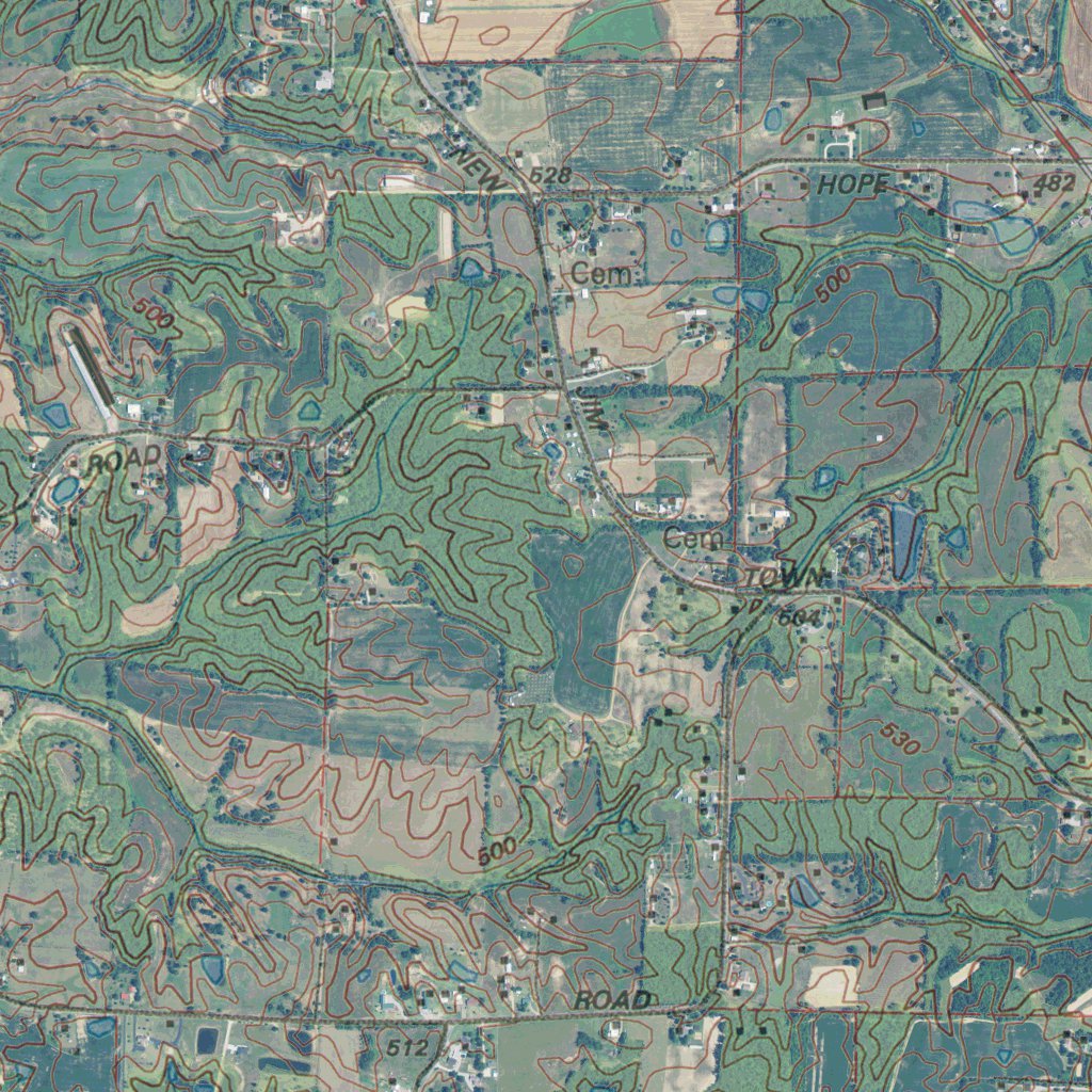 KY-HICKORY: GeoChange 1948-2012 Map by Western Michigan University ...