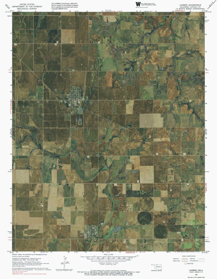 OK-CARMEN: GeoChange 1965-2013 Map by Western Michigan University ...