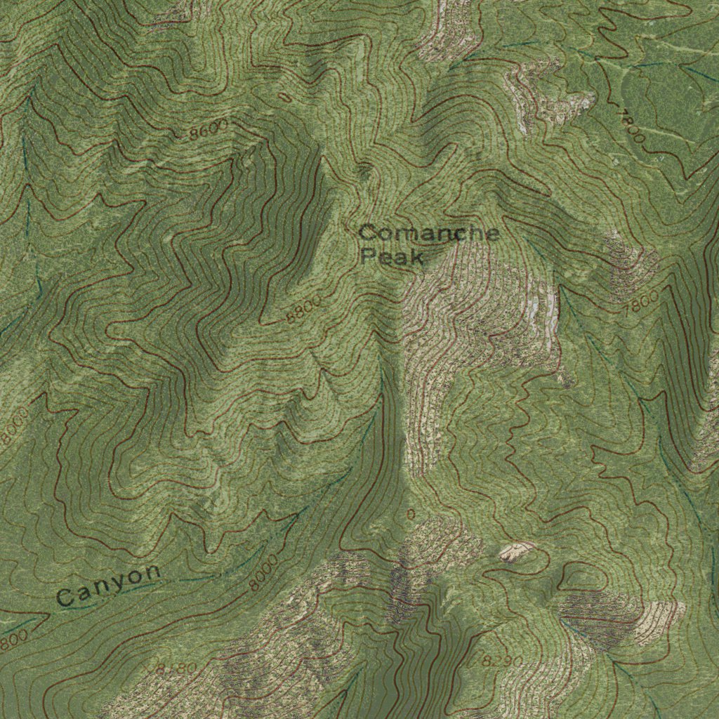 NM-COMANCHE PEAK: GeoChange 1964-2014 Map by Western Michigan ...