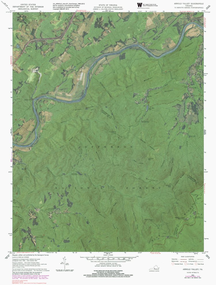 VA-ARNOLD VALLEY: GeoChange 1960-2012 Map by Western Michigan ...