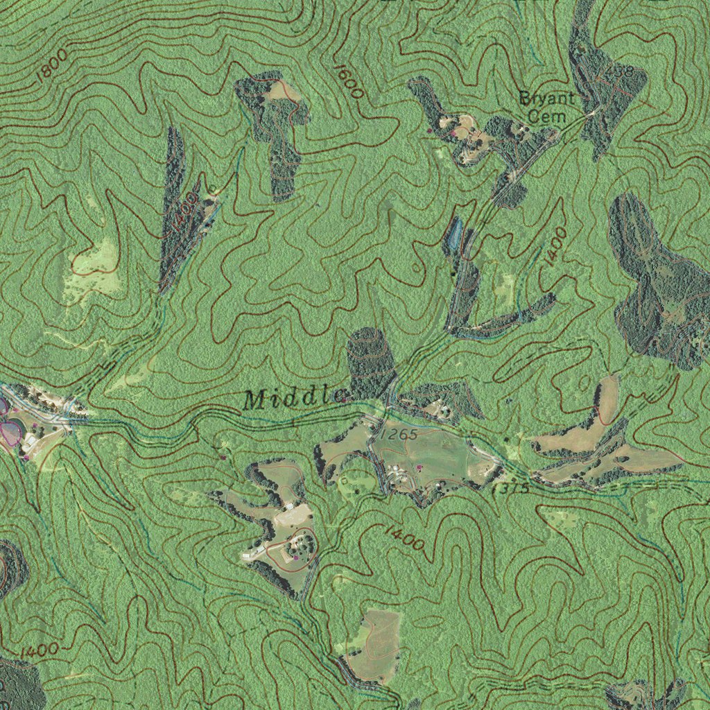 VA-ARNOLD VALLEY: GeoChange 1960-2012 Map by Western Michigan ...