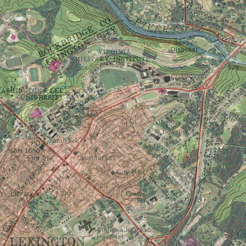 VA-LEXINGTON: GeoChange 1964-2012 Map by Western Michigan University ...