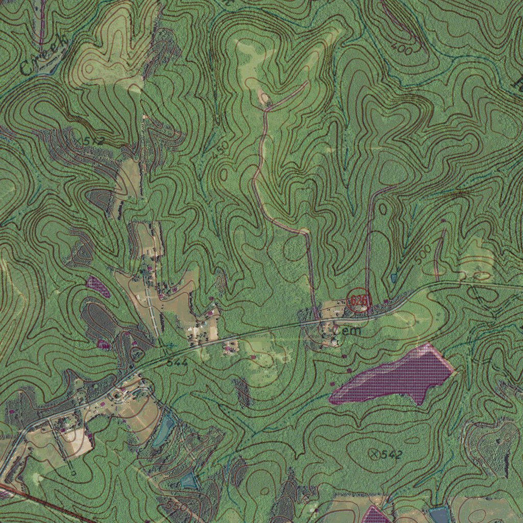 VA-KEYSVILLE: GeoChange 1967-2012 Map by Western Michigan University ...