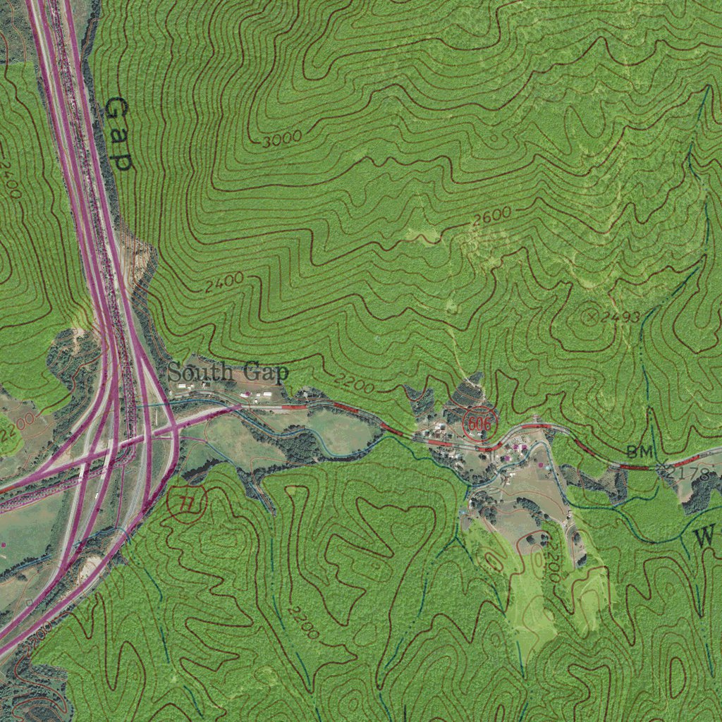 VA-ROCKY GAP: GeoChange 1967-2012 Map by Western Michigan University ...