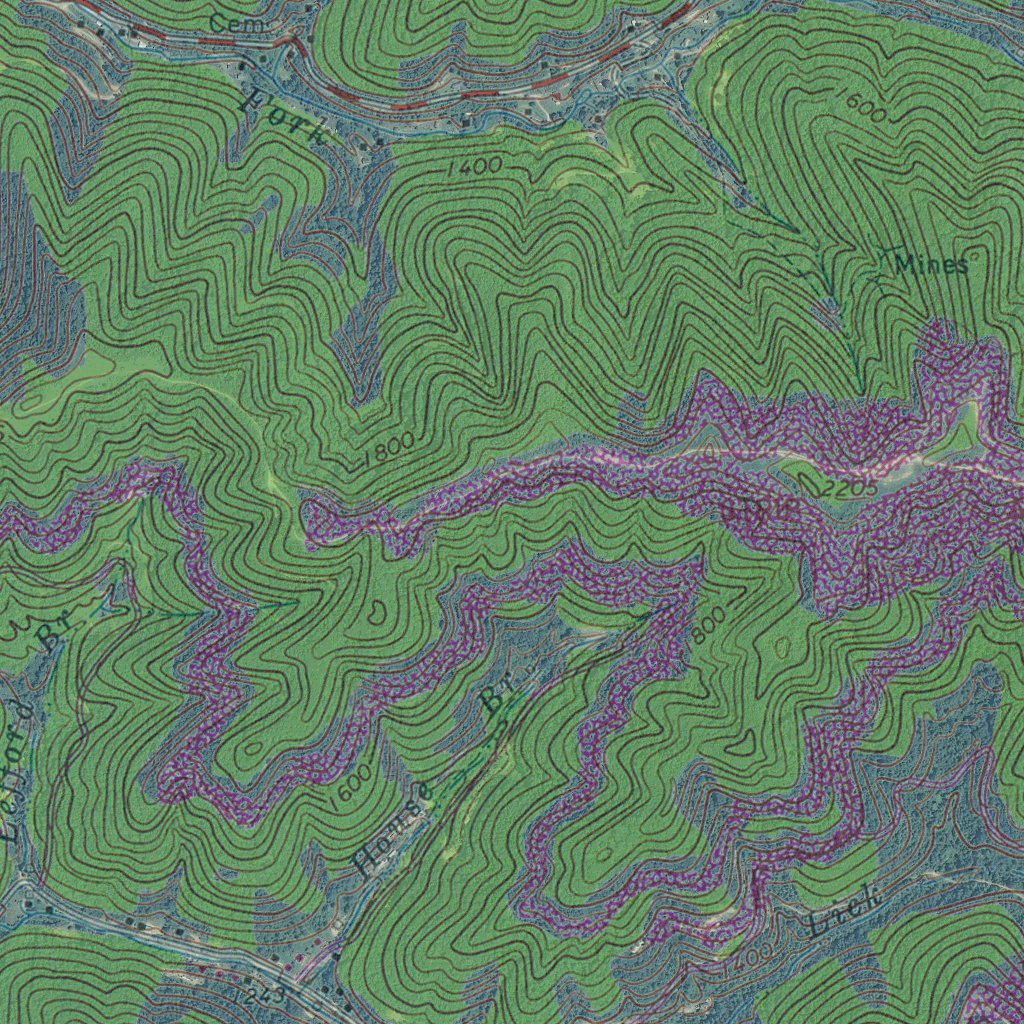 WV-VA-PANTHER: GeoChange 1958-2011 Map by Western Michigan University ...