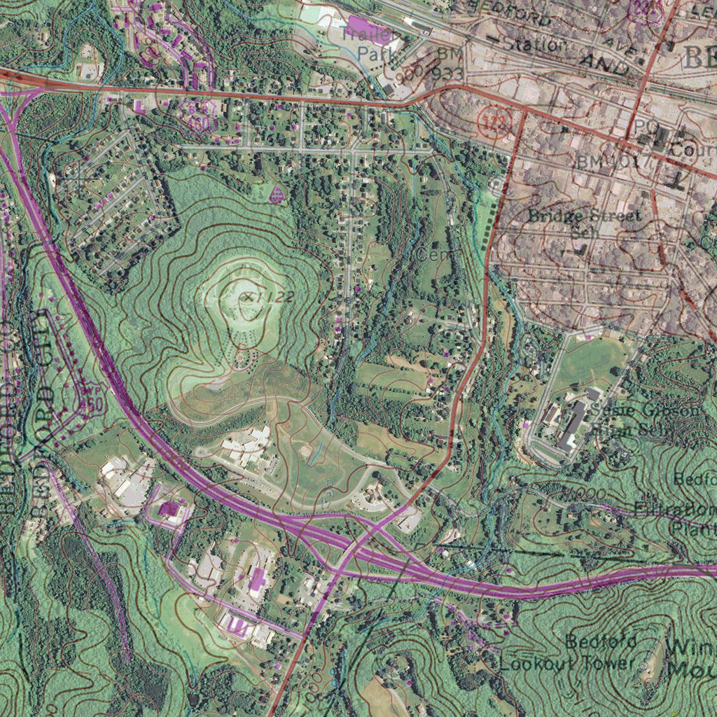 VA-BEDFORD: GeoChange 1966-2012 Map by Western Michigan University ...