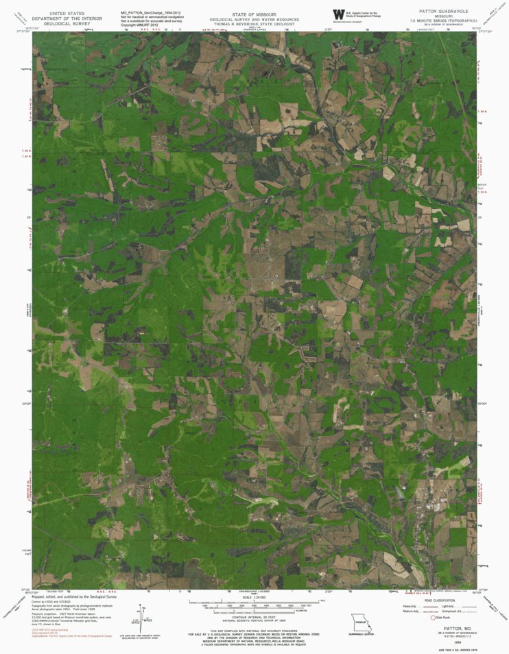 MO-PATTON: GeoChange 1954-2012 Map by Western Michigan University ...