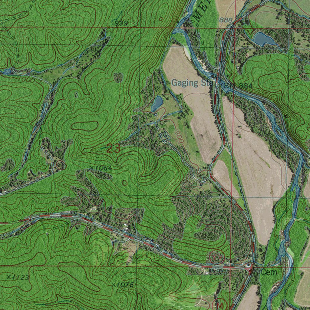 MO-COOK STATION: GeoChange 1974-2014 Map by Western Michigan University ...