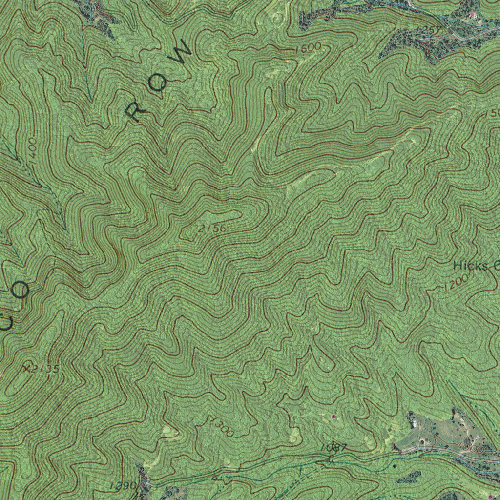 VA-TOBACCO ROW MOUNTAIN: GeoChange 1962-2012 Map by Western Michigan ...