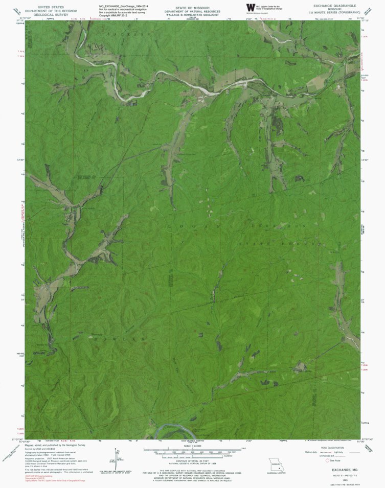 MO-EXCHANGE: GeoChange 1964-2014 Map by Western Michigan University ...