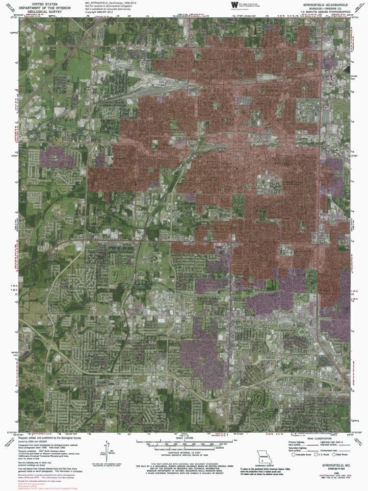 MO-SPRINGFIELD: GeoChange 1959-2014 Map by Western Michigan University ...