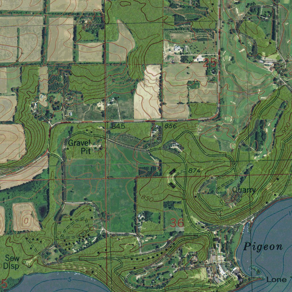 WI-PRINCETON EAST: GeoChange 1962-2013 Map by Western Michigan ...
