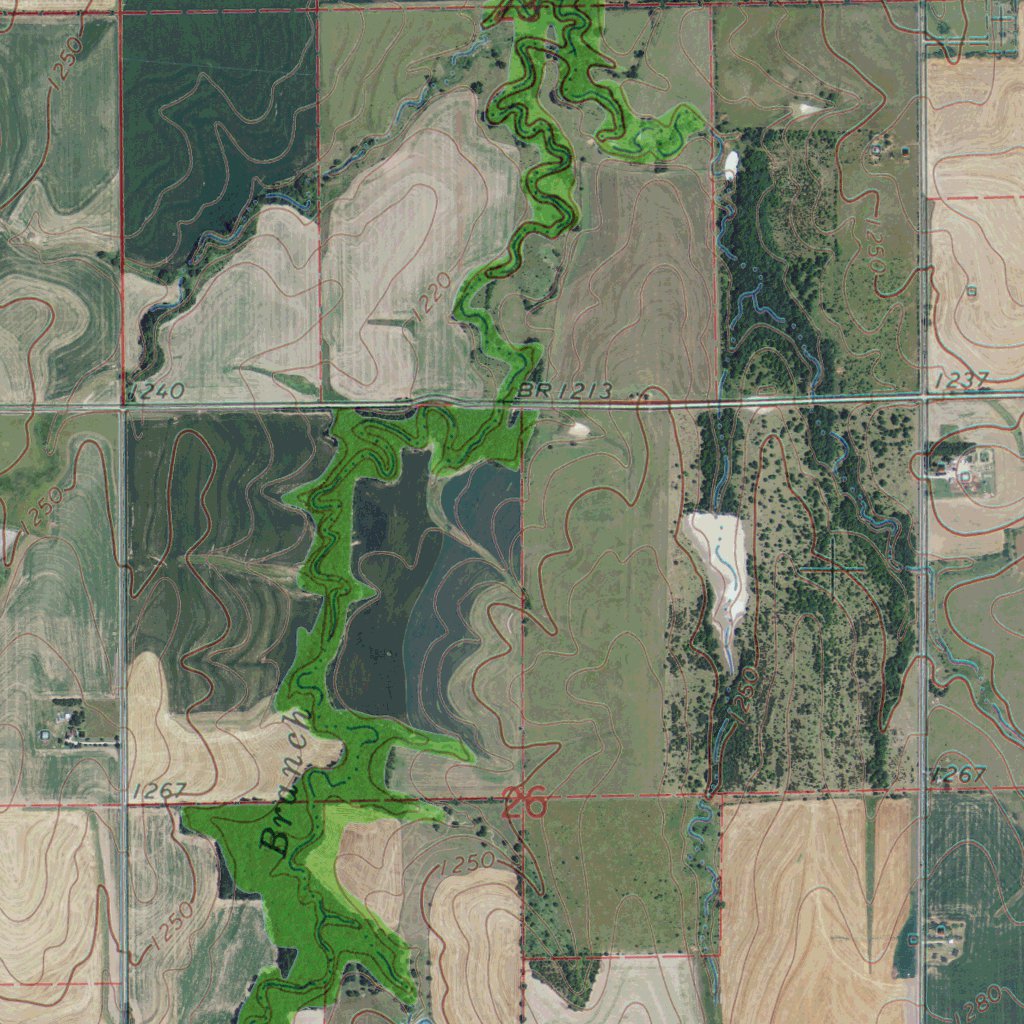 KS-CLAY CENTER SW: GeoChange 1961-2012 Map by Western Michigan ...