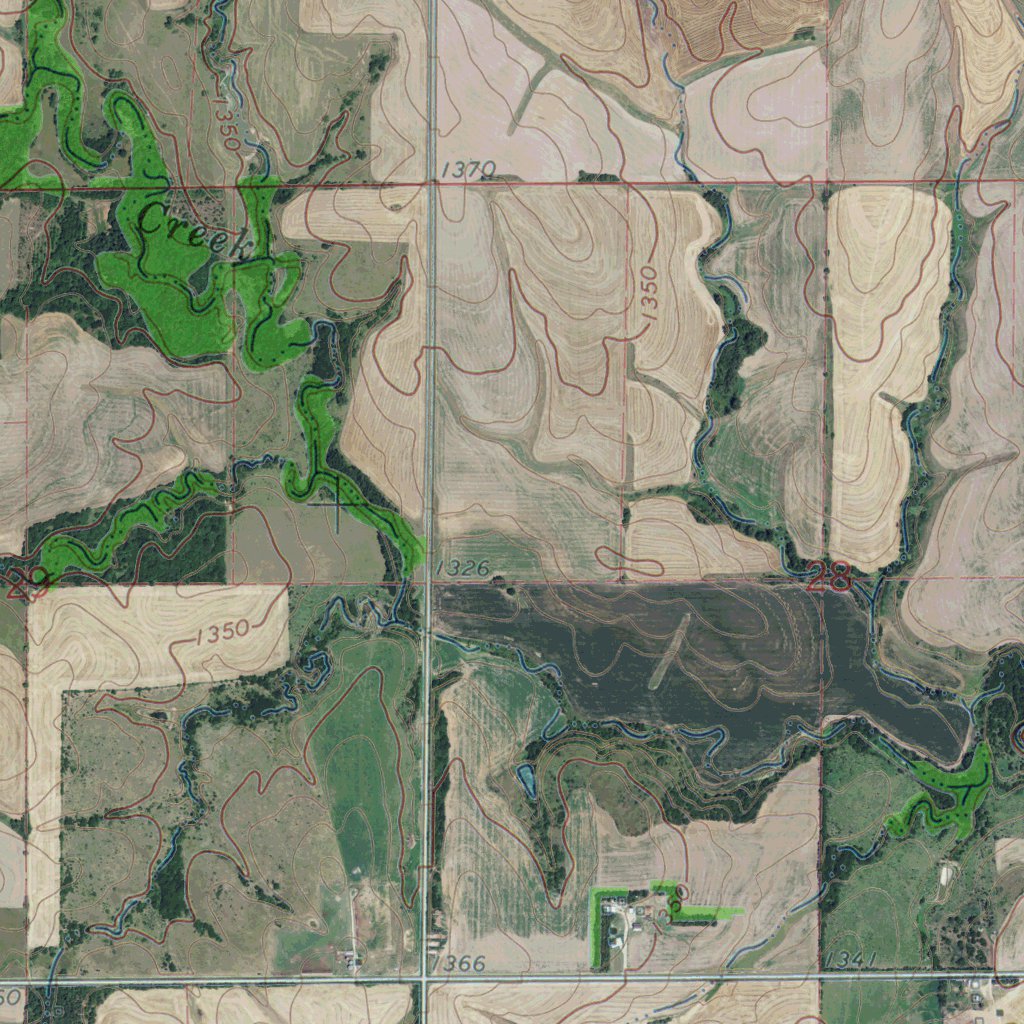 KS-MILTONVALE NE: GeoChange 1961-2012 Map by Western Michigan ...