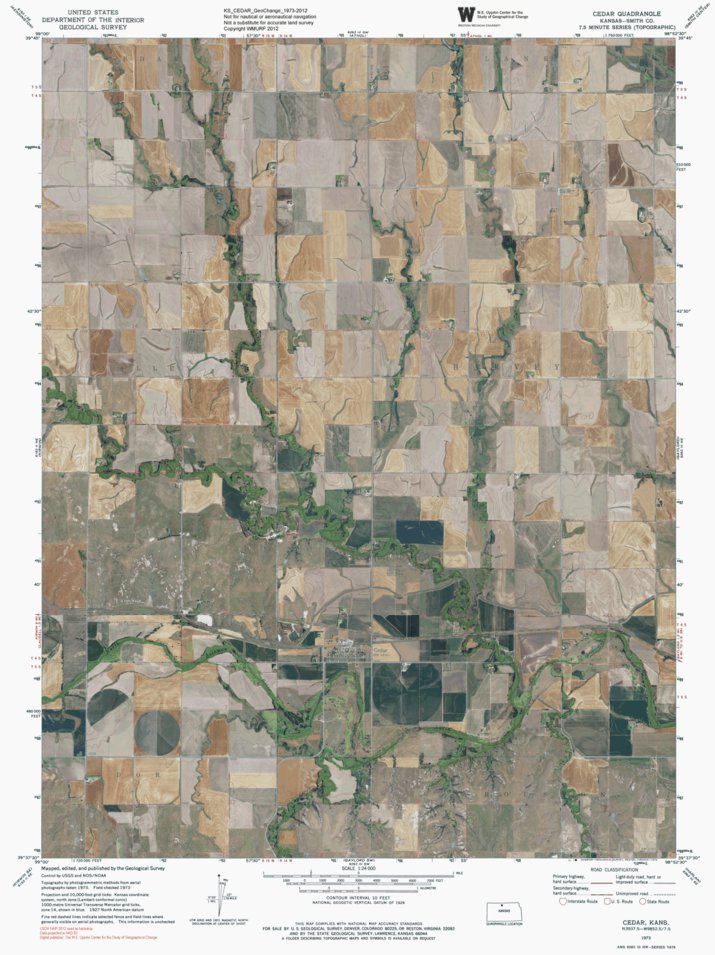 KS-CEDAR: GeoChange 1973-2012 Map by Western Michigan University ...