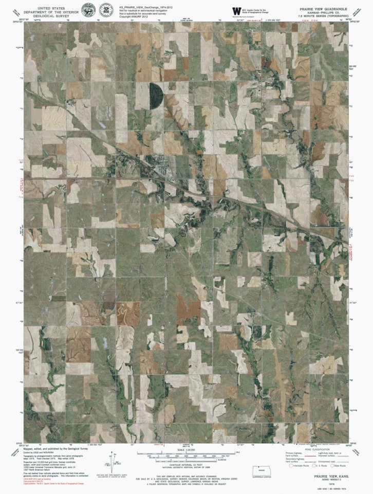 KS-PRAIRIE VIEW: GeoChange 1974-2012 Map by Western Michigan University ...