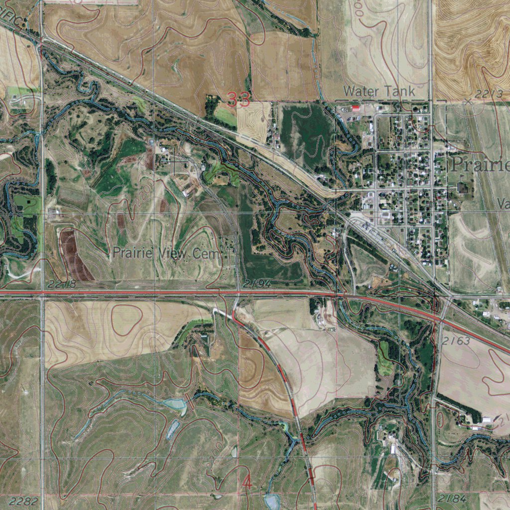 KS-PRAIRIE VIEW: GeoChange 1974-2012 Map by Western Michigan University ...