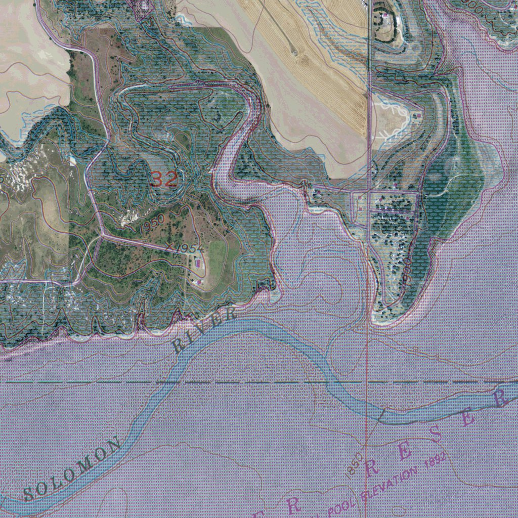 KS-WEBSTER DAM: GeoChange 1951-2012 Map by Western Michigan University ...