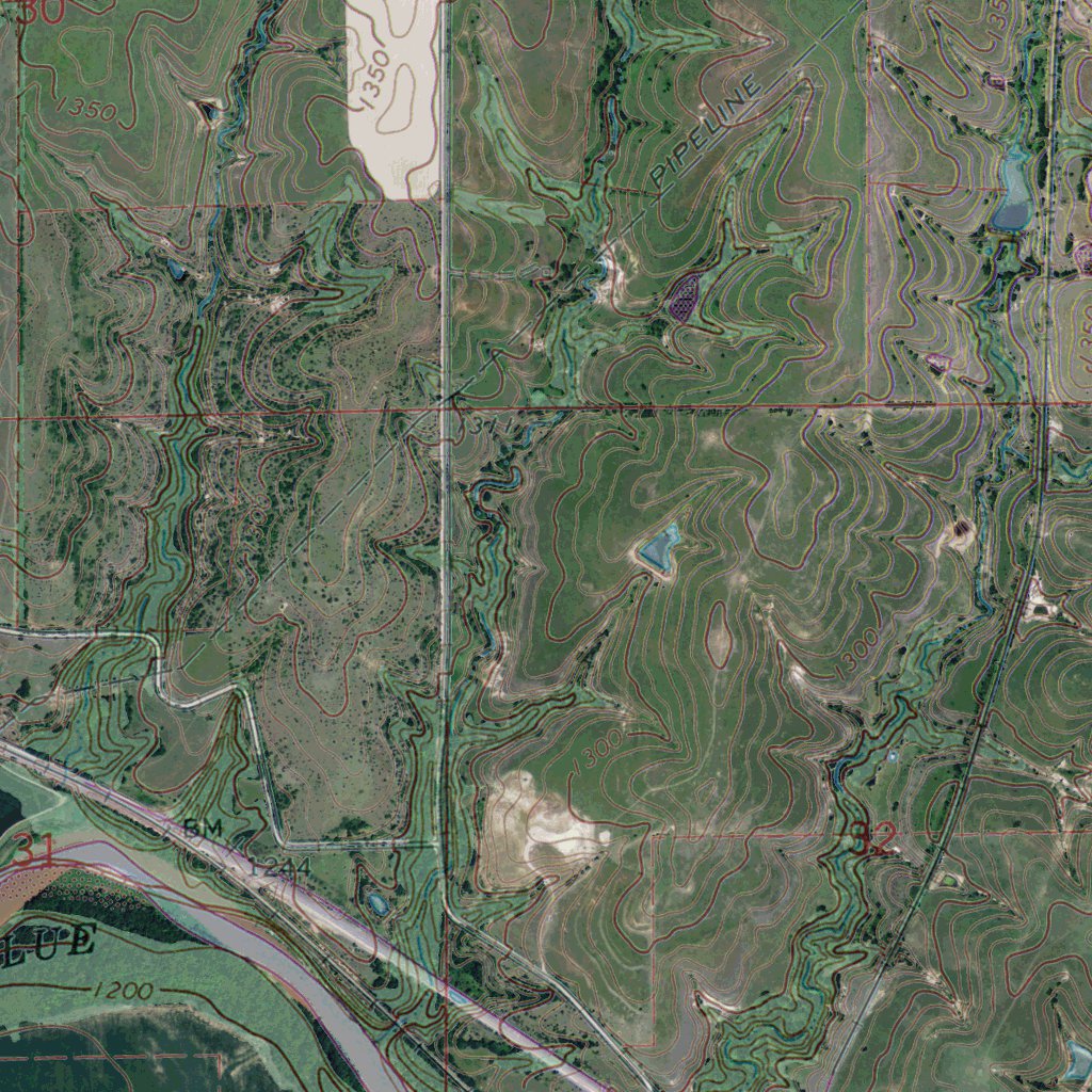 KS-HANOVER WEST: GeoChange 1965-2012 Map by Western Michigan University ...