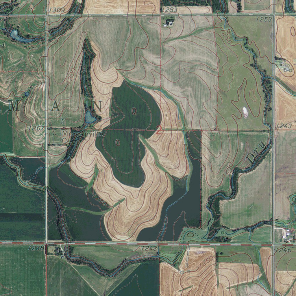 KS-CLAY CENTER NW: GeoChange 1961-2012 Map by Western Michigan ...