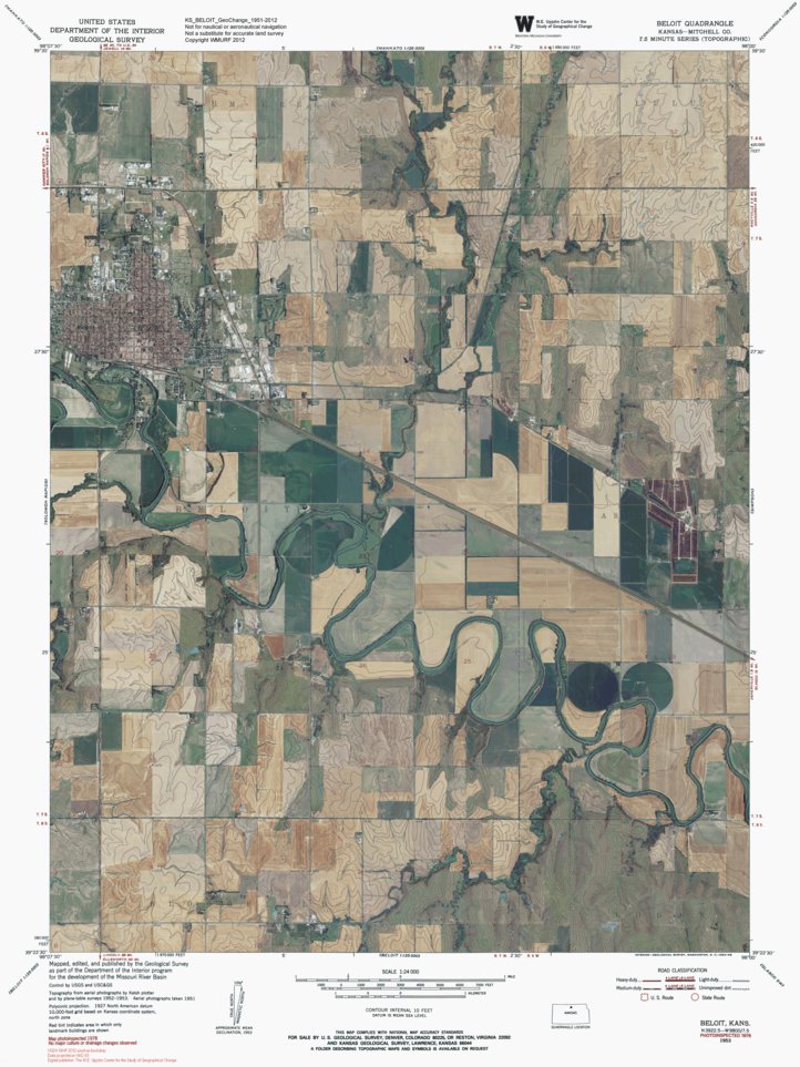 KS-BELOIT: GeoChange 1951-2012 Map by Western Michigan University ...