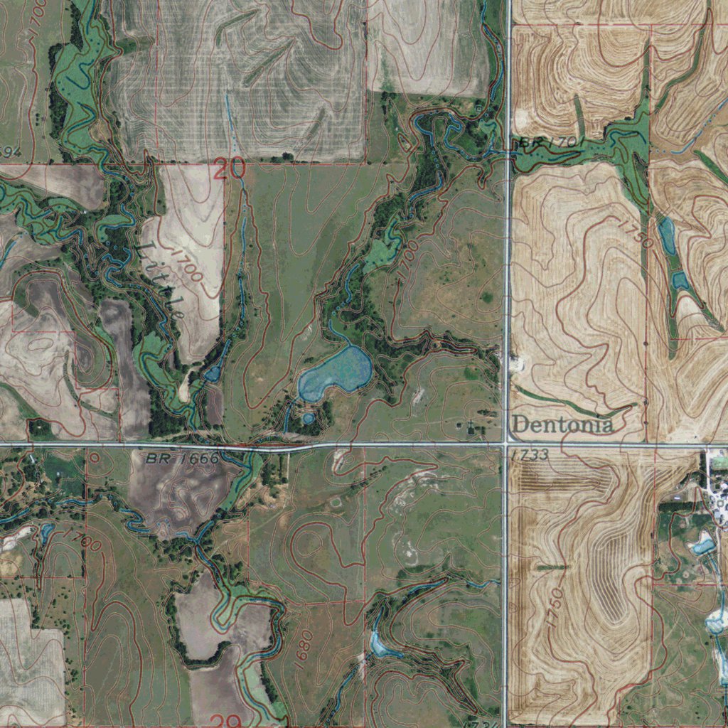KS-CAWKER CITY NW: GeoChange 1967-2012 Map by Western Michigan ...