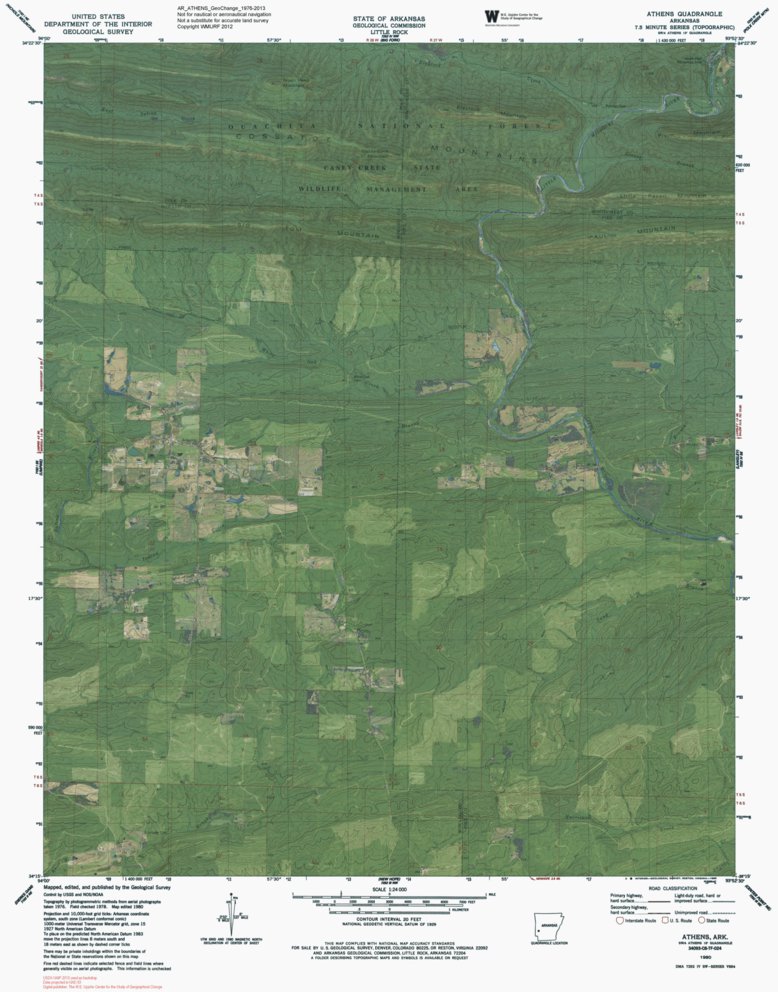 AR-ATHENS: GeoChange 1976-2013 Map by Western Michigan University ...
