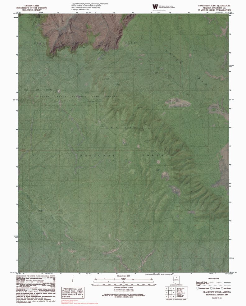AZ-GRANDVIEW POINT: GeoChange 1958-2010 Map by Western Michigan ...
