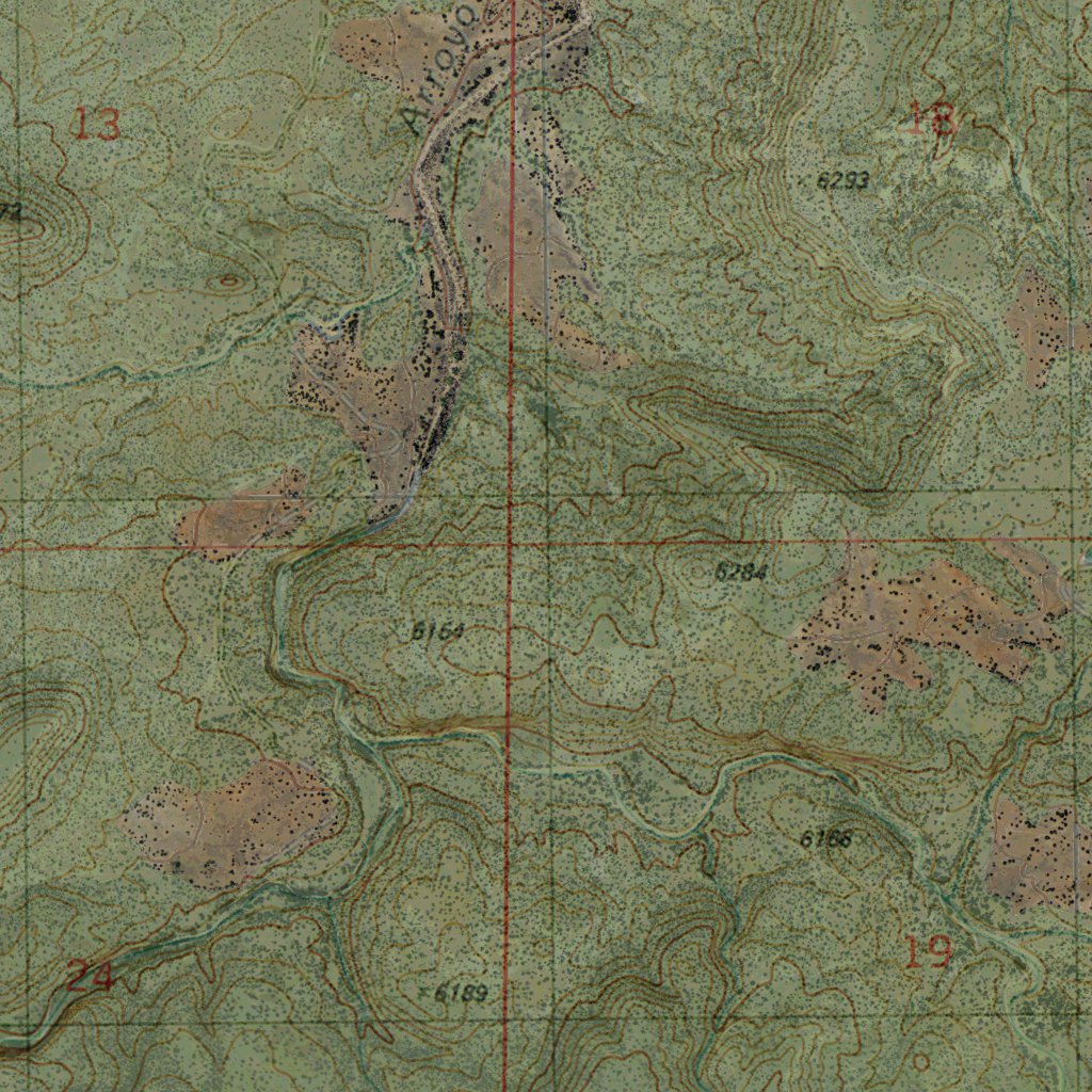 NM-CAPTAIN DAVIS MOUNTAIN: GeoChange 1958-2011 Map by Western Michigan ...
