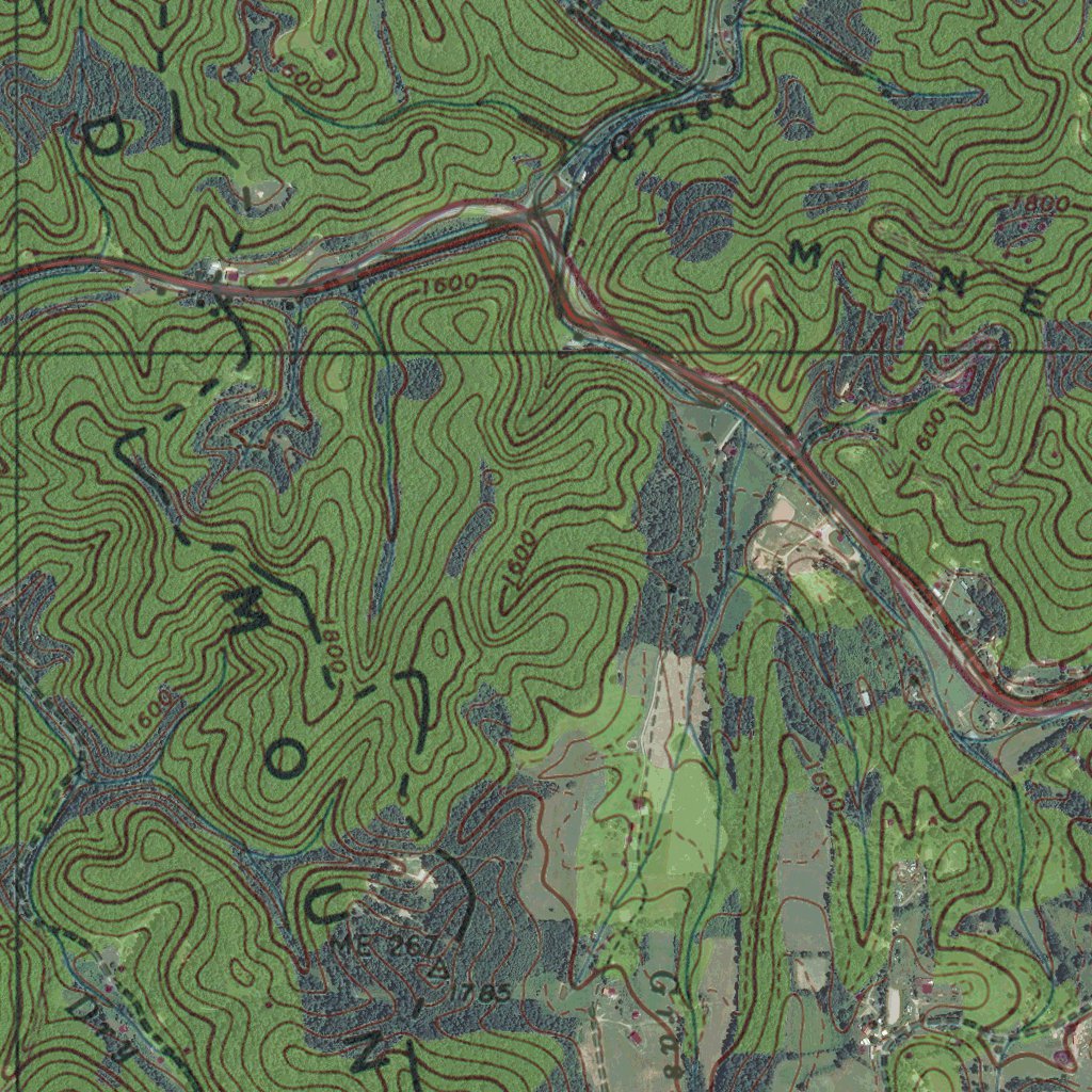 TN-NC-PAINT ROCK: GeoChange 1940-2012 Map by Western Michigan ...