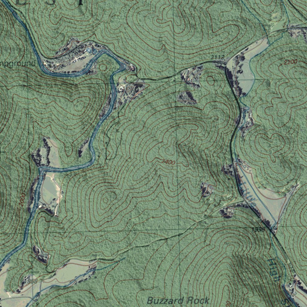 GA-NC-HIGHTOWER BALD: GeoChange 1975-2010 Map by Western Michigan ...