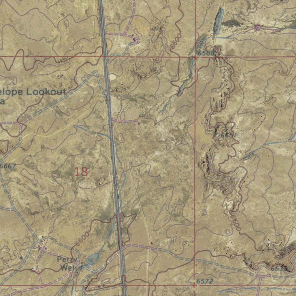 NM-ANTELOPE LOOKOUT MESA: GeoChange 1969-2011 Map by Western Michigan ...