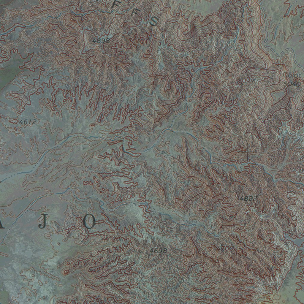 AZ-STANDING ROCKS: GeoChange 1968-2010 Map by Western Michigan ...